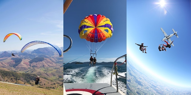 Up in the Air: Paragliding vs Parasailing vs Skydiving | Veena World